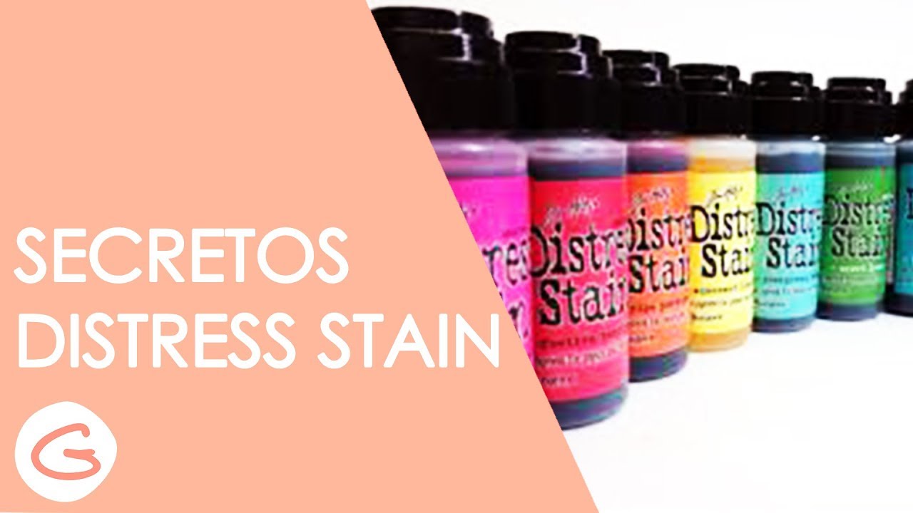 Cómo usar las tintas distress stain - YouTube
