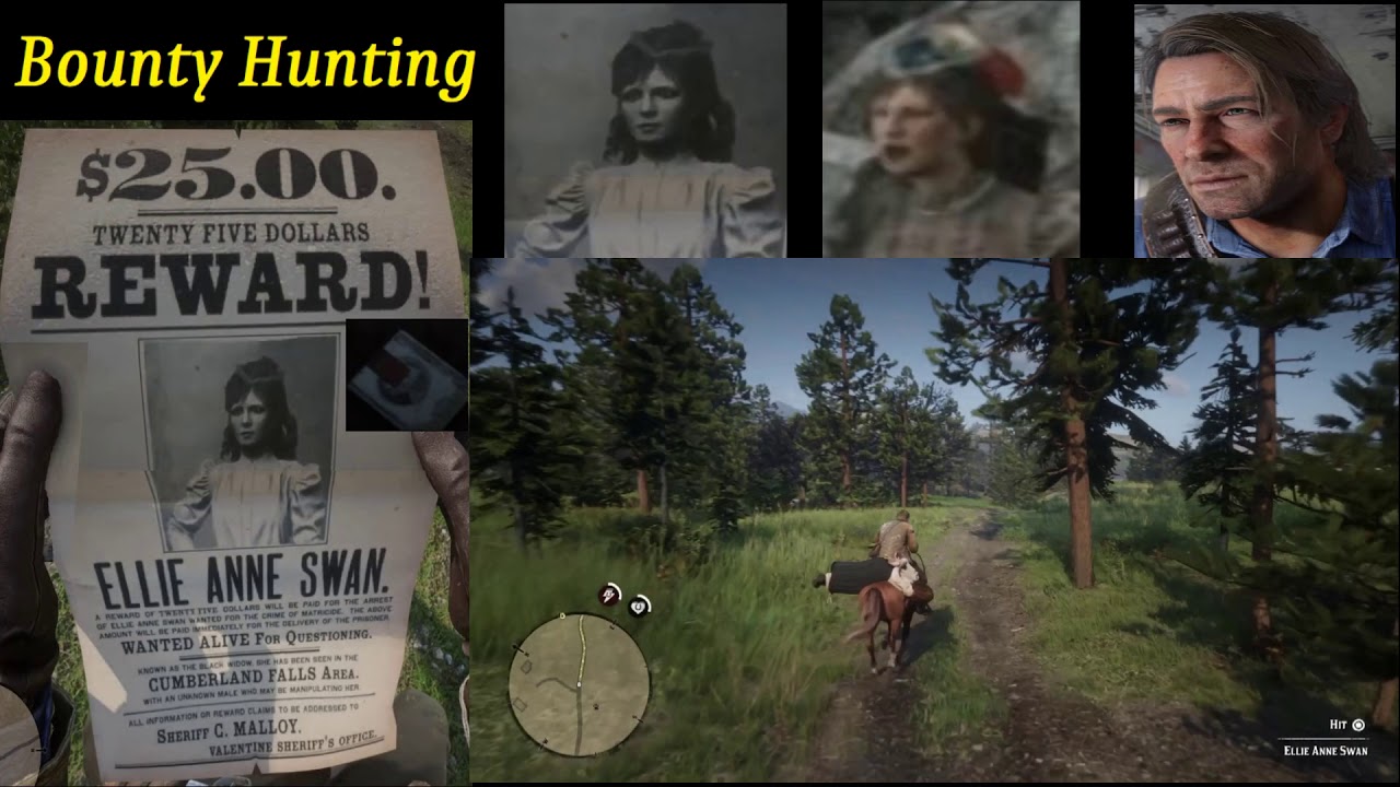 Red Dead Redemption 2 Bounty Hunting Ellie Ann Swan - YouTube