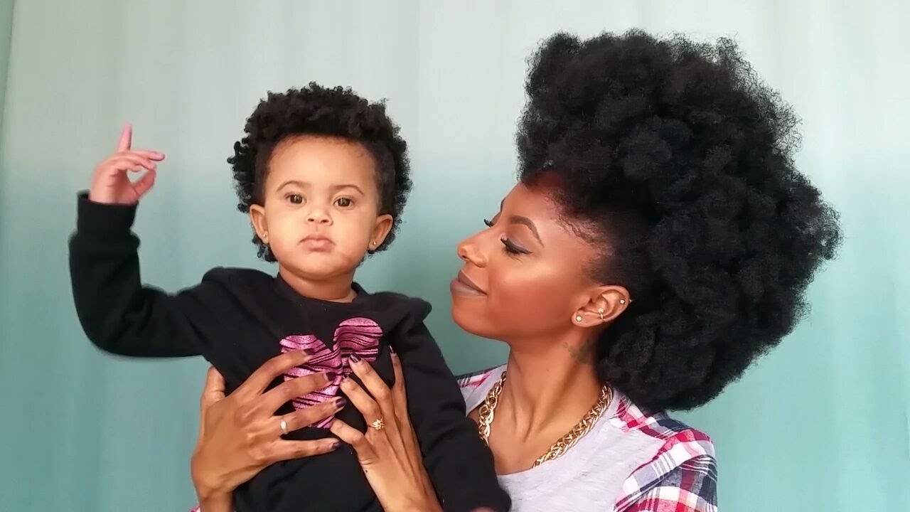 Mommy and Mini Frohawk Tutorial || feat CURLS - YouTube