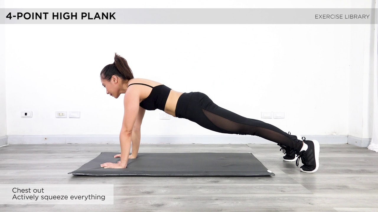 4-POINT HIGH PLANK - YouTube