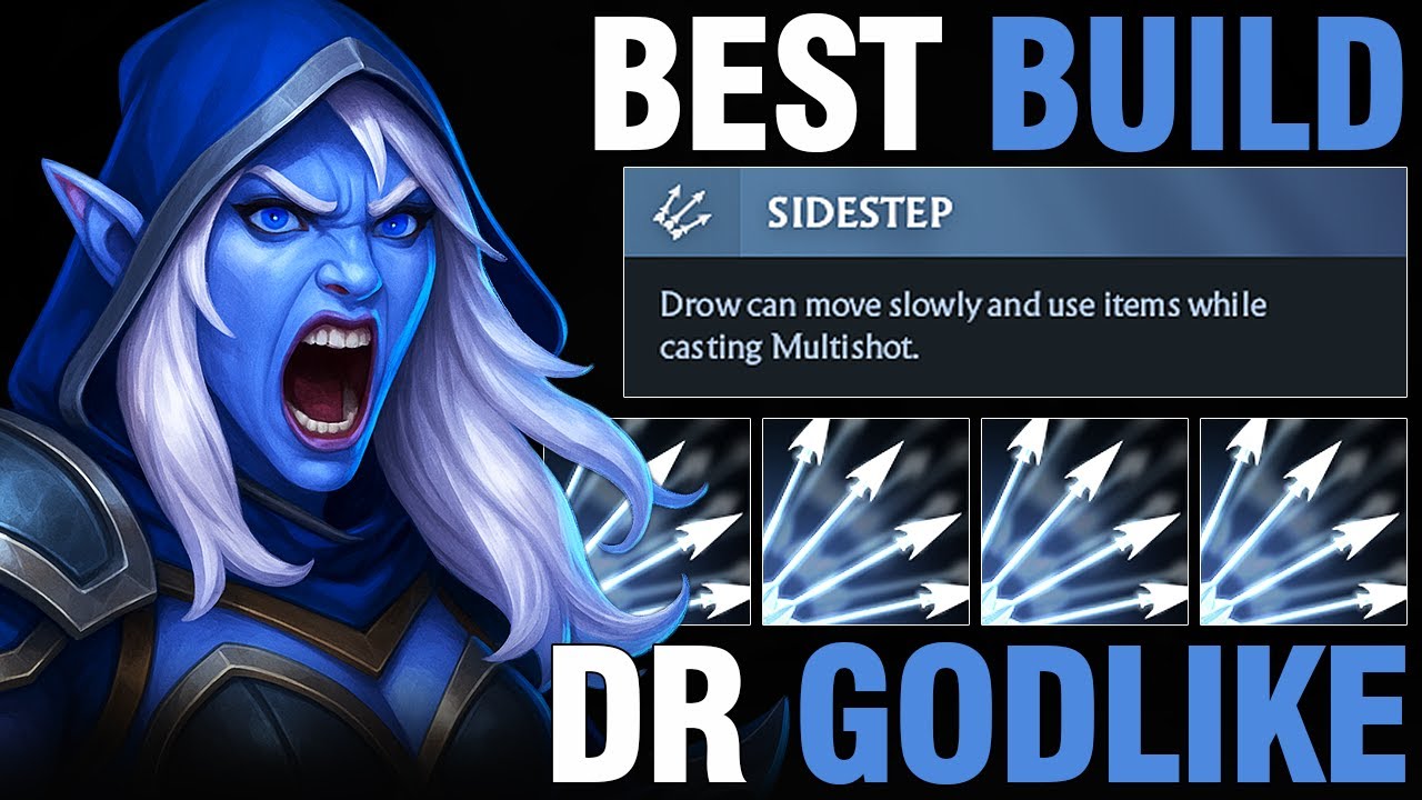 BEST DROW RANGER BUILD in 7.38c – IMMORTAL Gameplay on Safe Lane! - YouTube