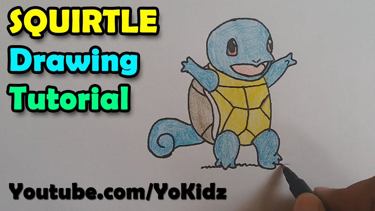 How to draw Pokemon Squirtle - YouTube