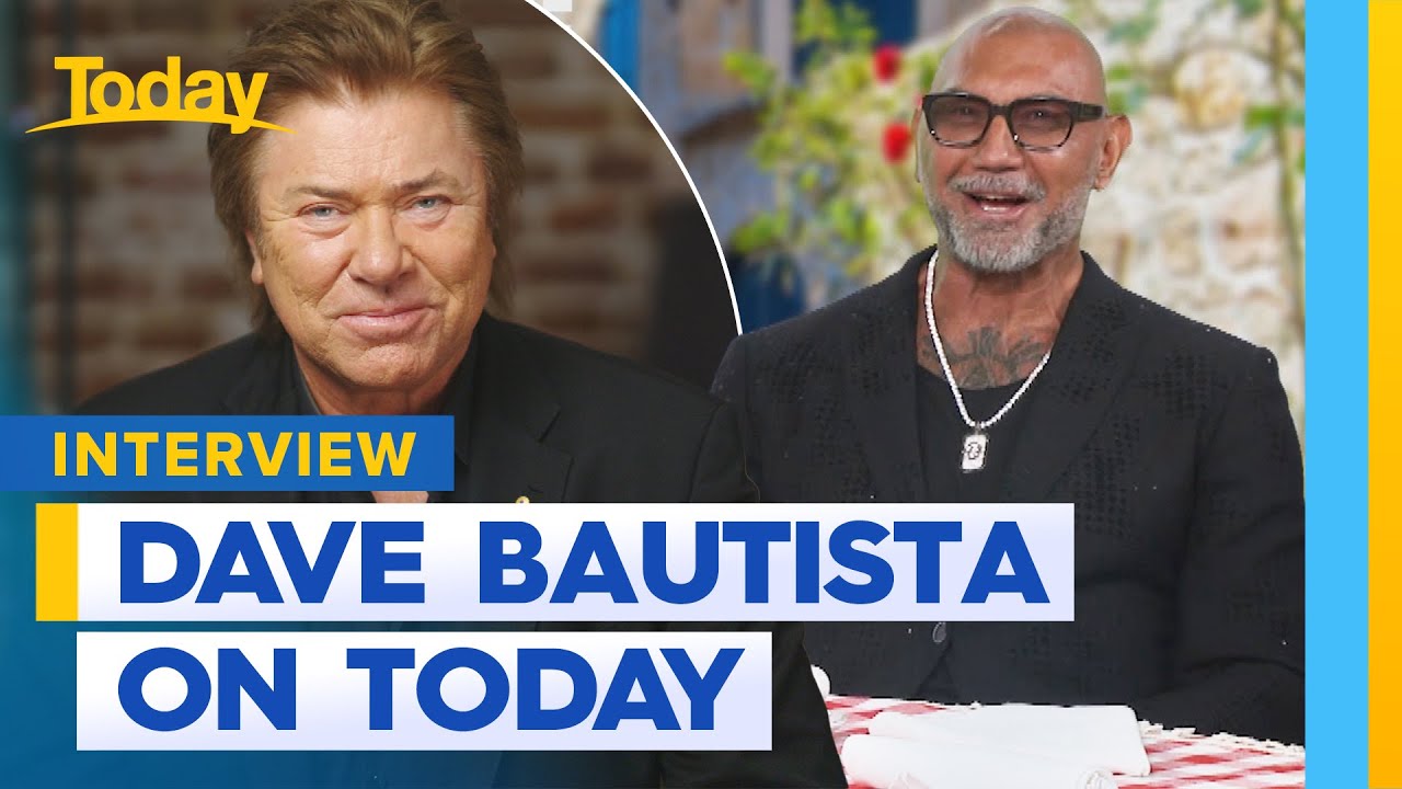 Action star Dave Bautista catches up with Today | Today Show Australia ...