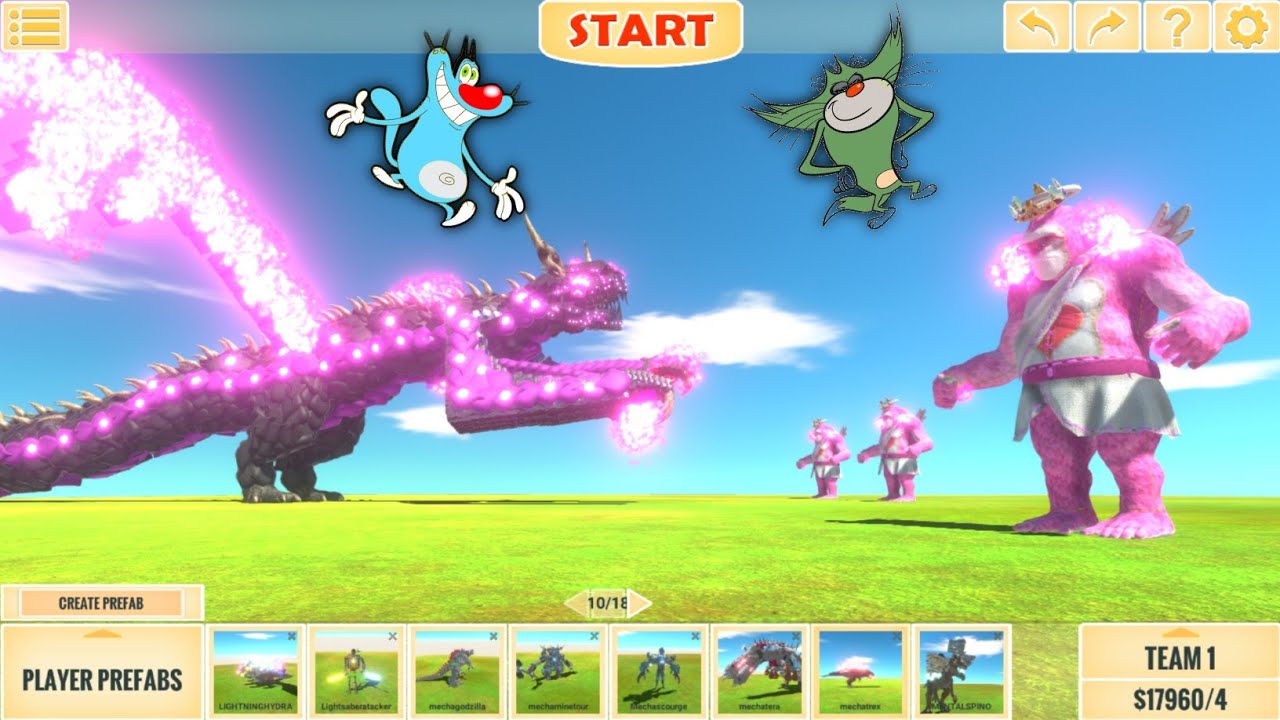 PURPLE-GOD VS GORO-QUEEN IN ARBS | Animal Revolt Battle Simulator | ft ...