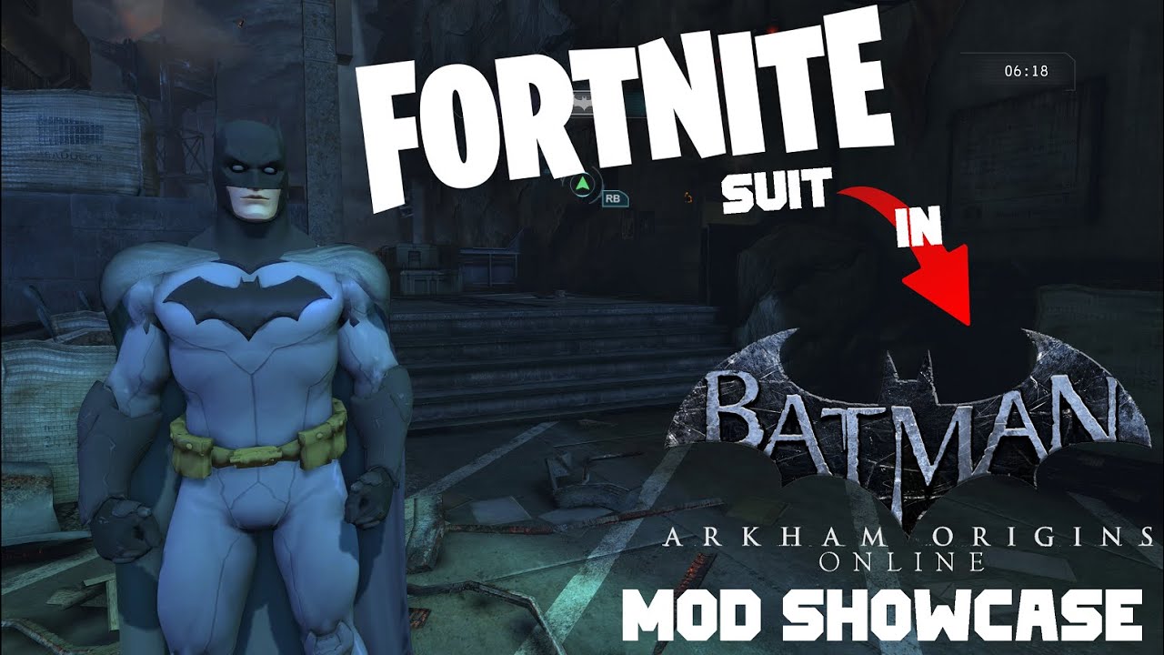 Fortnite Batman in Arkham Origins Skin MOD Showcase ! (Batman Arkham ...