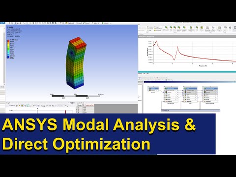 ANSYS Workbench Tutorial - Modal Analysis and Direct Optimization (Design Parameter Optimization ...