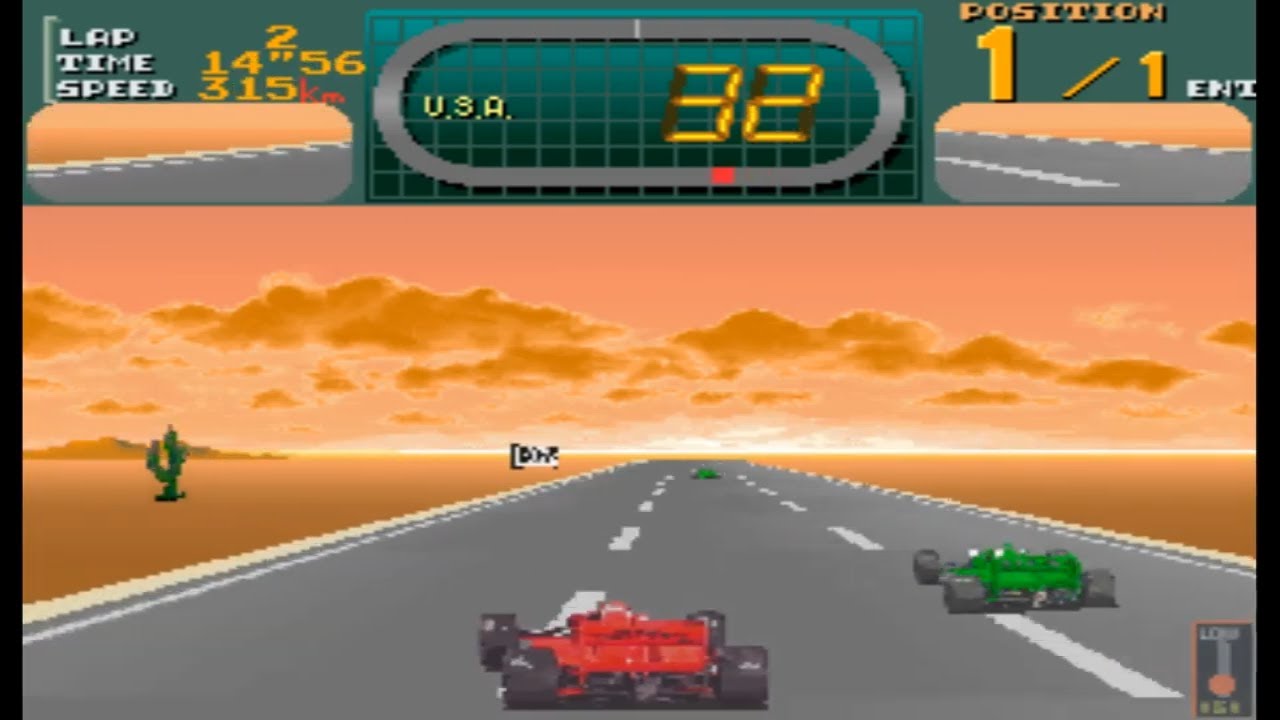 Final Lap 2 - Namco System 2 Derivative - USA - Red Car (Lotus) - Corrida Completa/Full Race ...