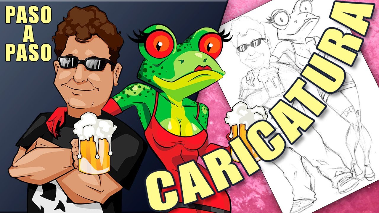 🥇 Cómo hacer un CARTOON en Illustrator | 🔥 CARICATURA VECTORIAL - YouTube