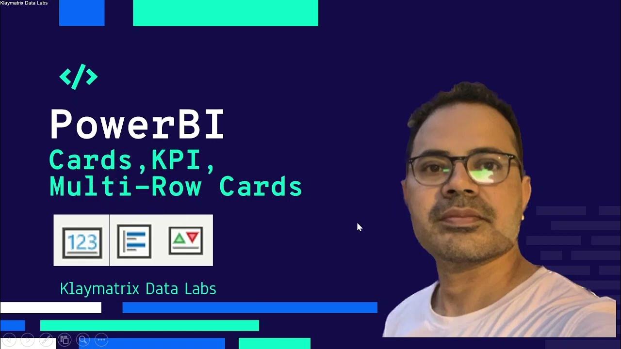 Creating Cards, Multi-row Card and KPI in PowerBI - YouTube