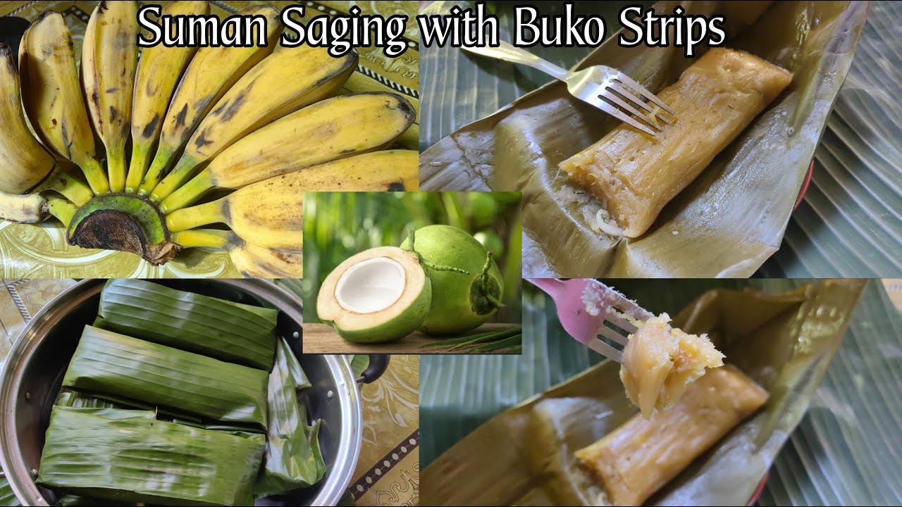 How to cook SUMAN SAGING with Buko mas pinasarap! #suman #banana # ...