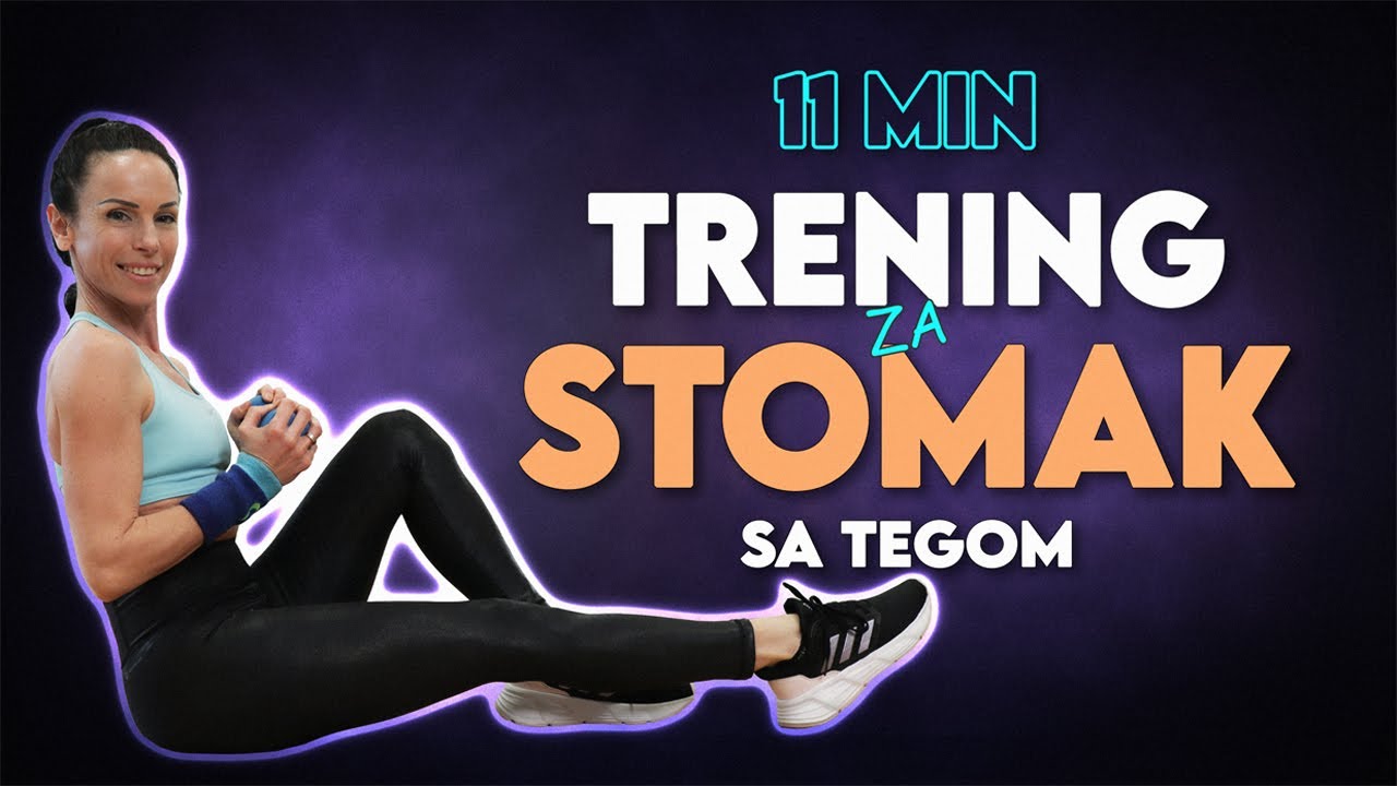 🔥 11 minuta – kućni trening za STOMAK i CORE – sa tegom (za žene 40 plus) - YouTube
