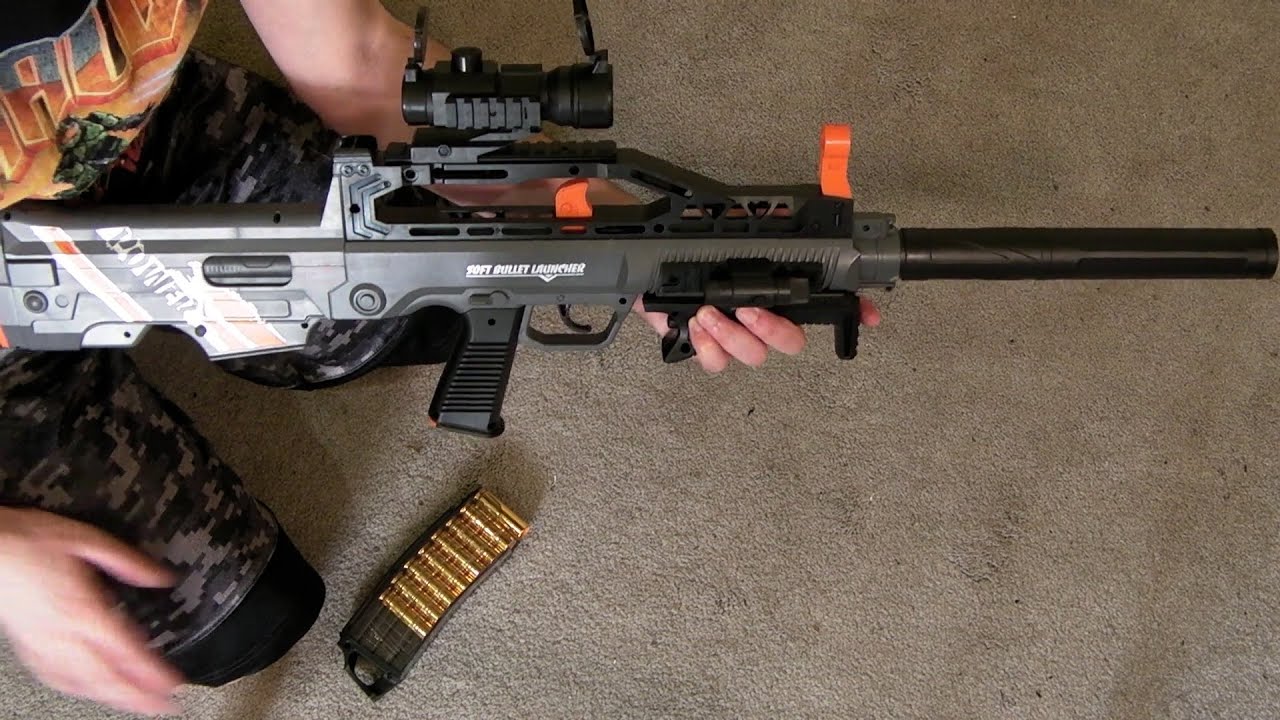 Full Auto QBZ-95 Review (Shell Ejecting Nerf Gun) - YouTube