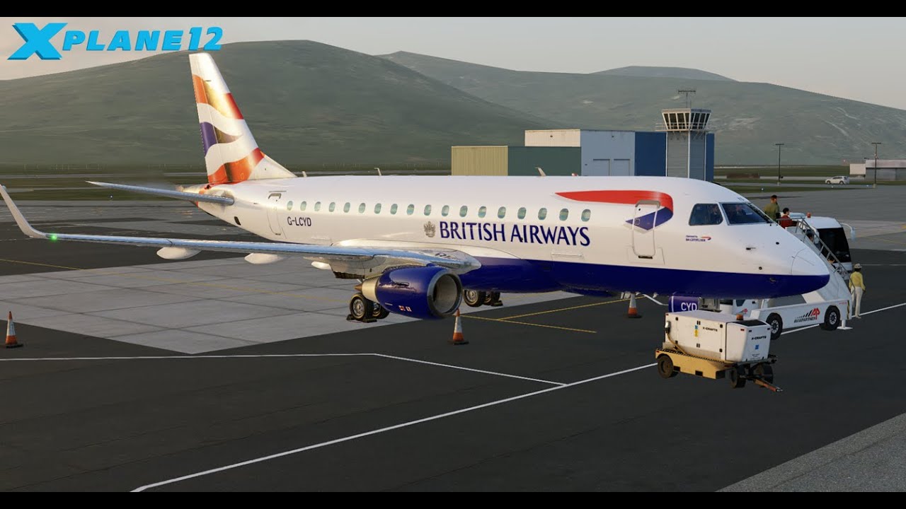 【X-Plane 12】Digest | X-Crafts Embraer E170 | London(EGLL) to Vagar ...