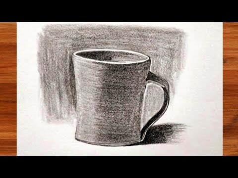 Mug Drawing Tutorial | Pencil Shading | Easy Still Life Drawing - YouTube