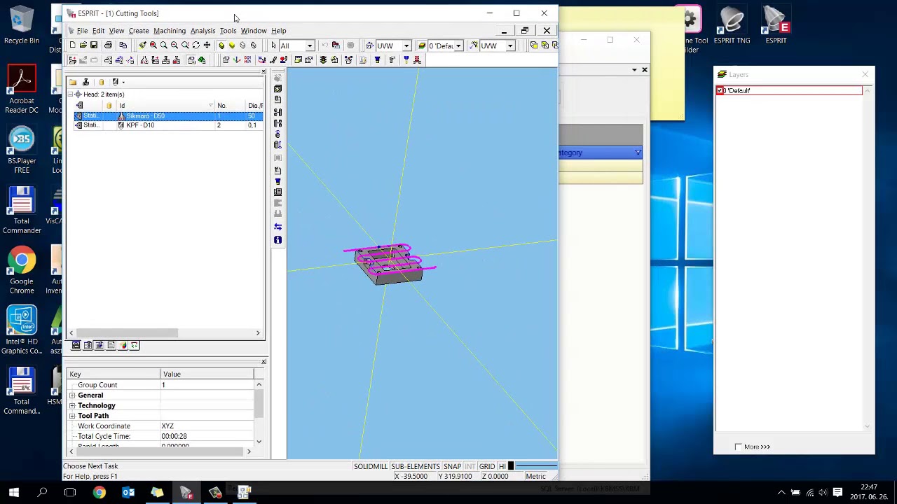 ESPRIT - KBM - 1. Cutting Tools - YouTube