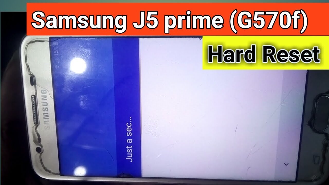Samsung g570f hard reset // Pattern pin password lock remove // New ...