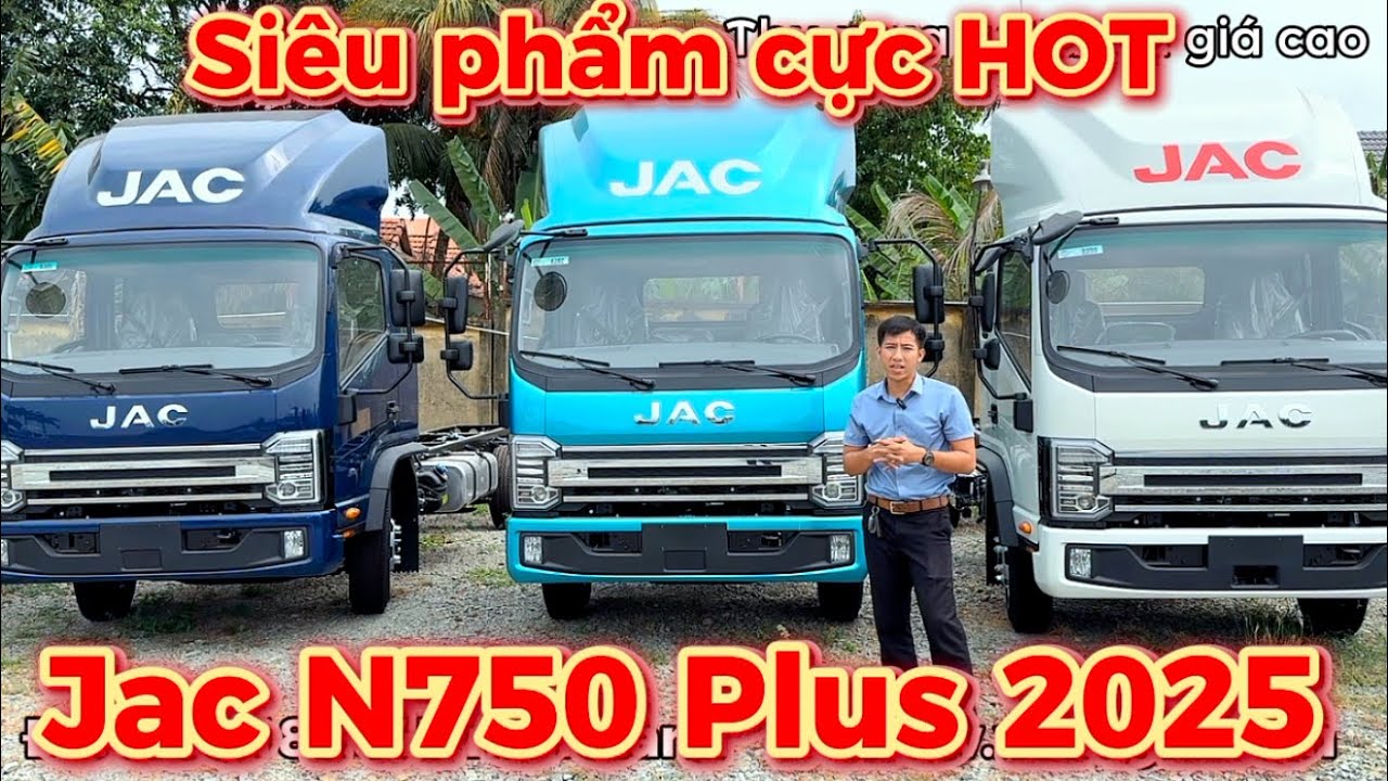 Giới thiệu xe tải Jac N750E5 Plus 2025 tải trọng 7.3 tấn - thùng 6.2 ...