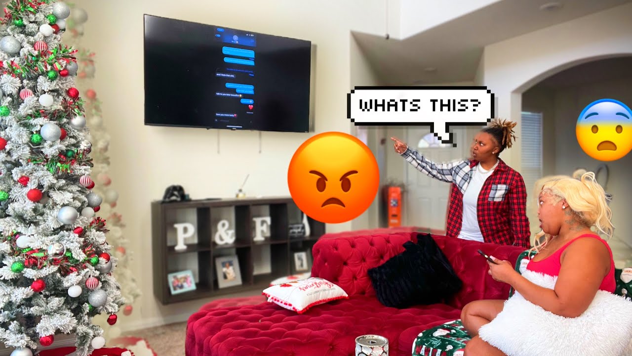 SCREEN MIRRORING MY CHEATING TEXT MESSAGES (SHE CAUGHT ME)😨 - YouTube