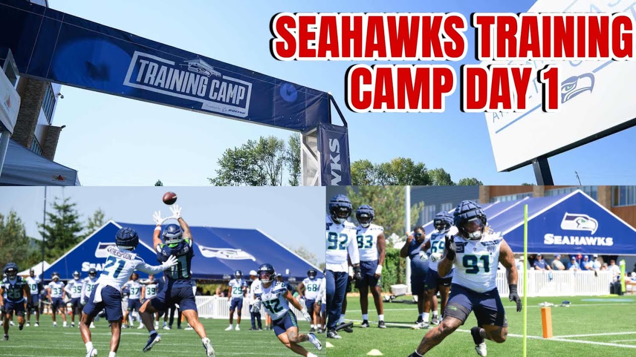 Seahawks training camp day 1 - YouTube