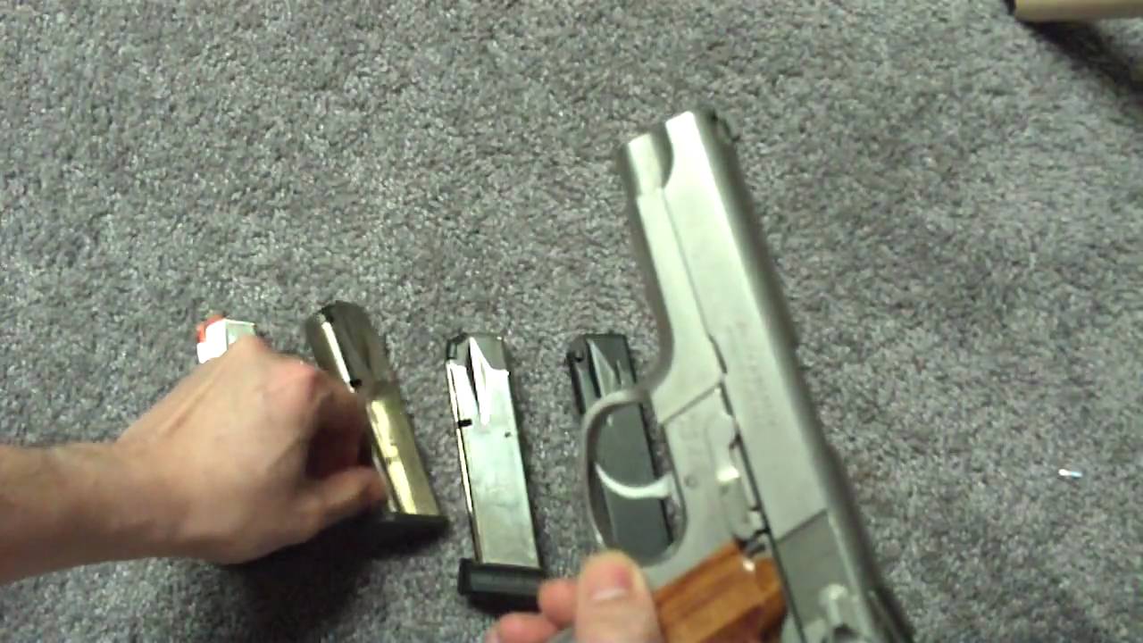 S&W 5906 hi cap magazines mag 19rd and 20rd - YouTube