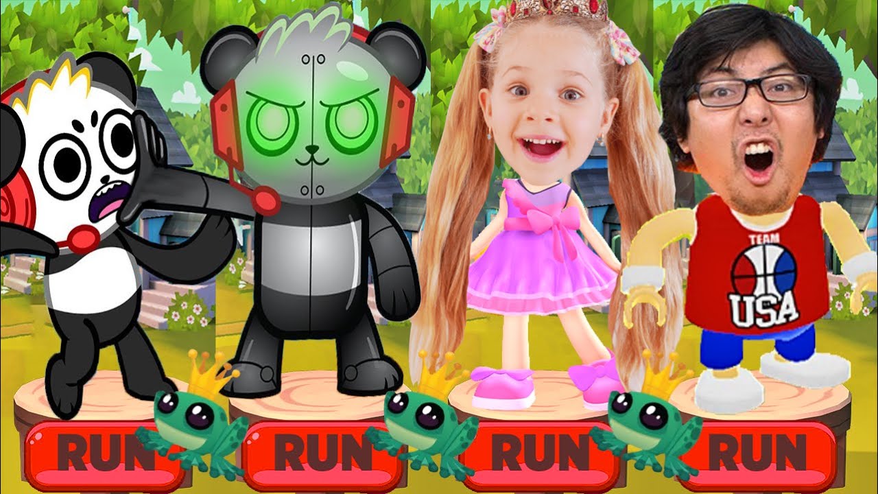 Tag with Ryan vs Love Diana Pet Dash - Kaji Ryan vs Diana vs Spy Robo ...
