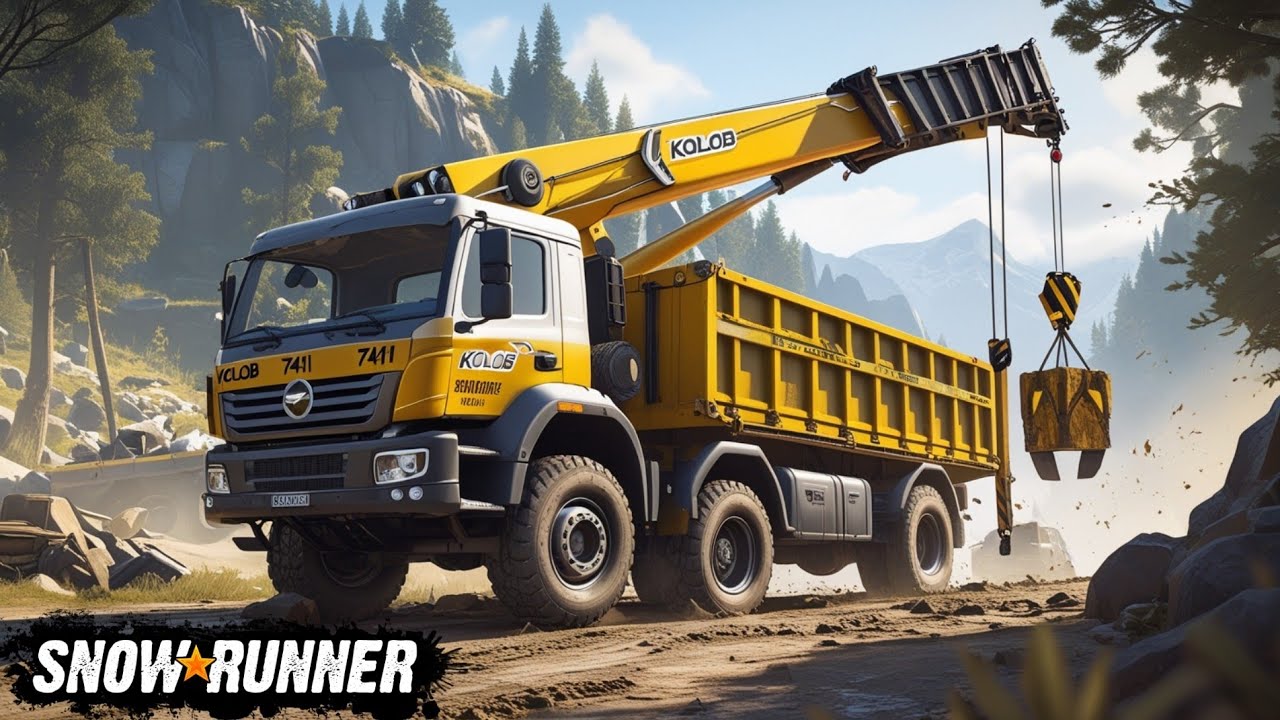 Kolob 7411 - Service Spare parts Loading with Crane | SnowRunner ...