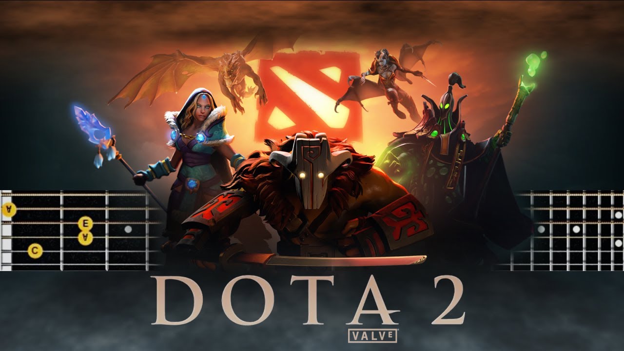 Dota 2 Main Menu # Acoustic guitar lesson note tabs - YouTube