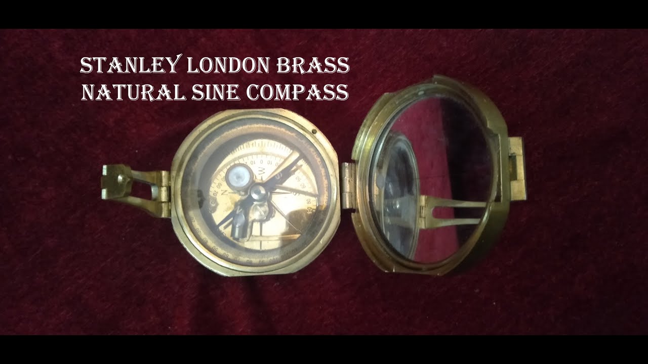 Stanley London Brass Natural Sine Compass - YouTube