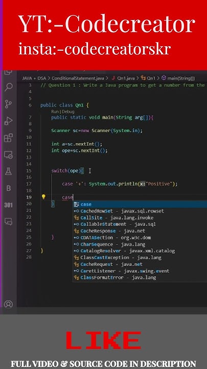 Java Code Checking Whether A Number Is Positive Or Negative Codecreatorskr 🔥 Youtube