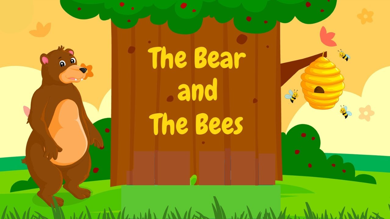 The Bear and The Bees Story in English with Moral with Subtitles ...