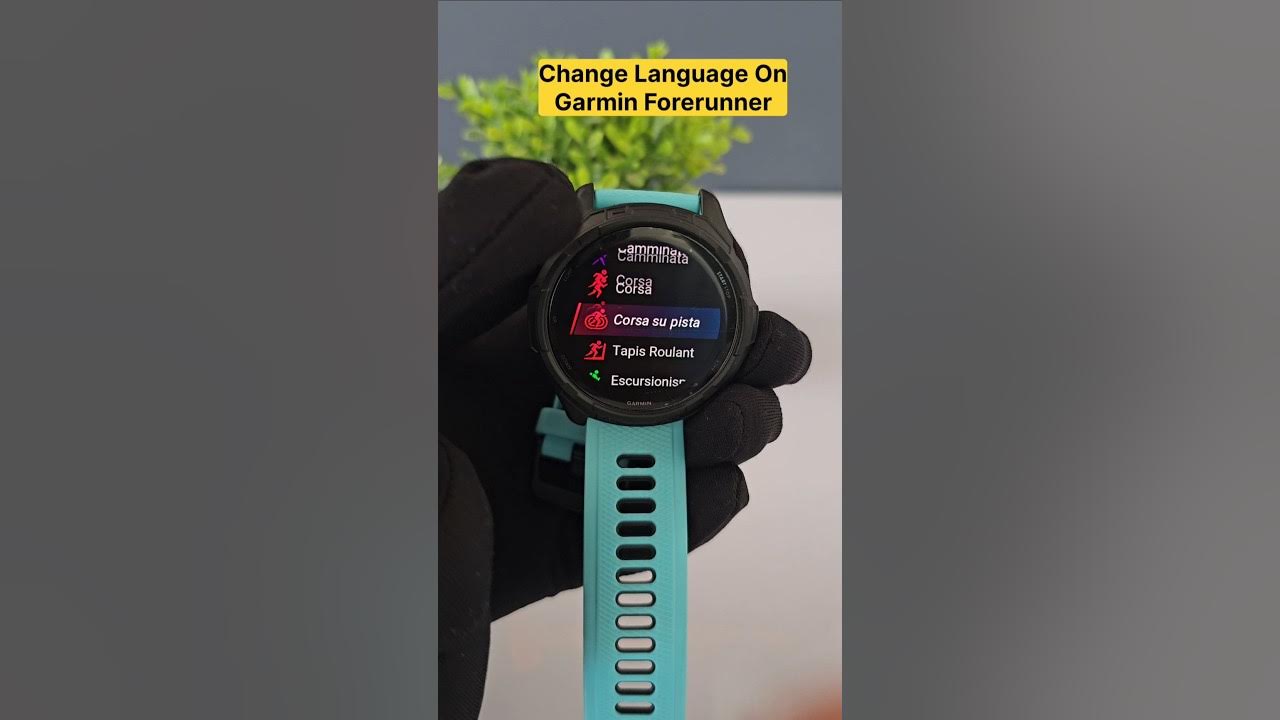 Change Language On Garmin Forerunner Watch - YouTube