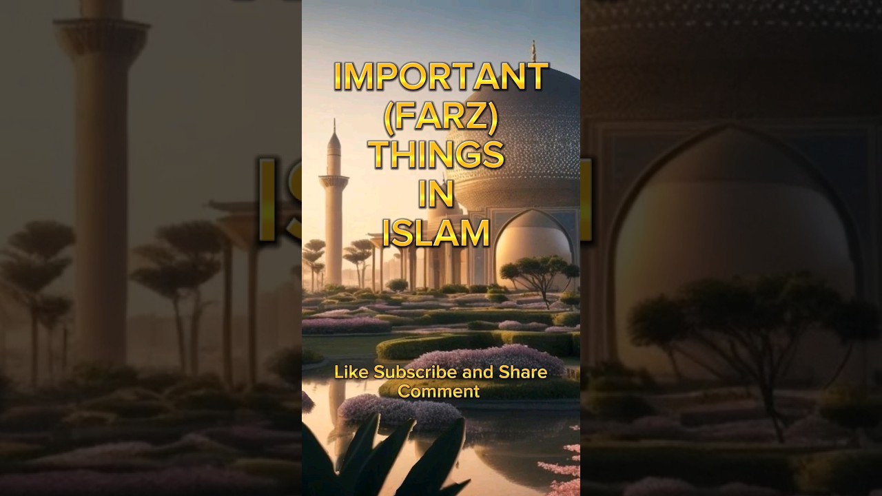 Important (Farz) Things in Islam #shorts #islam - YouTube