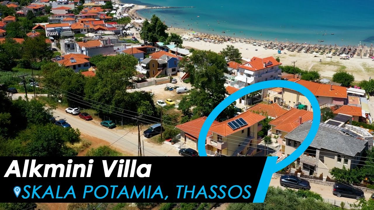 Alkmini Villa, Skala Potamia - Thassos - YouTube