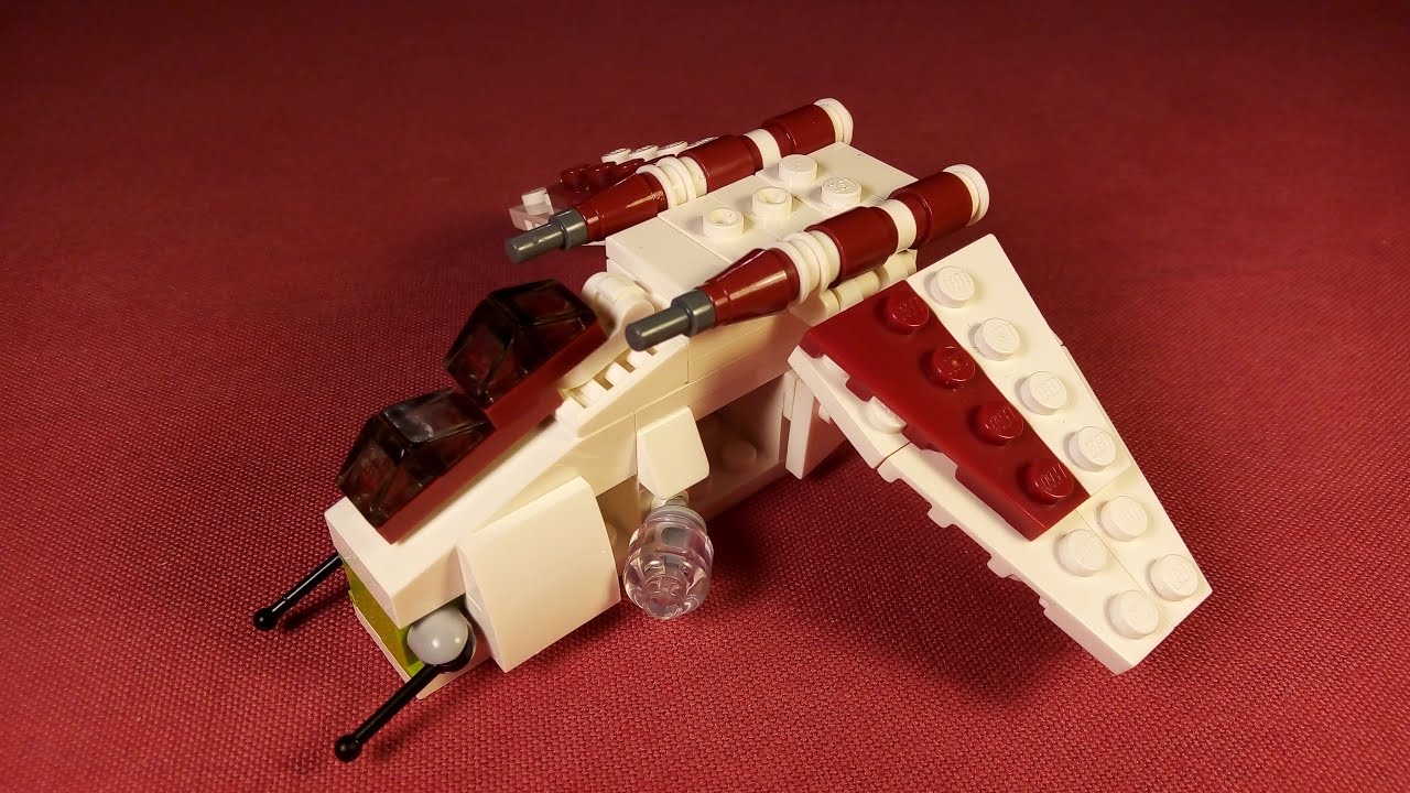 Micro Lego LAAT/i Gunship Moc (Star Wars Battlefront republic clone ...