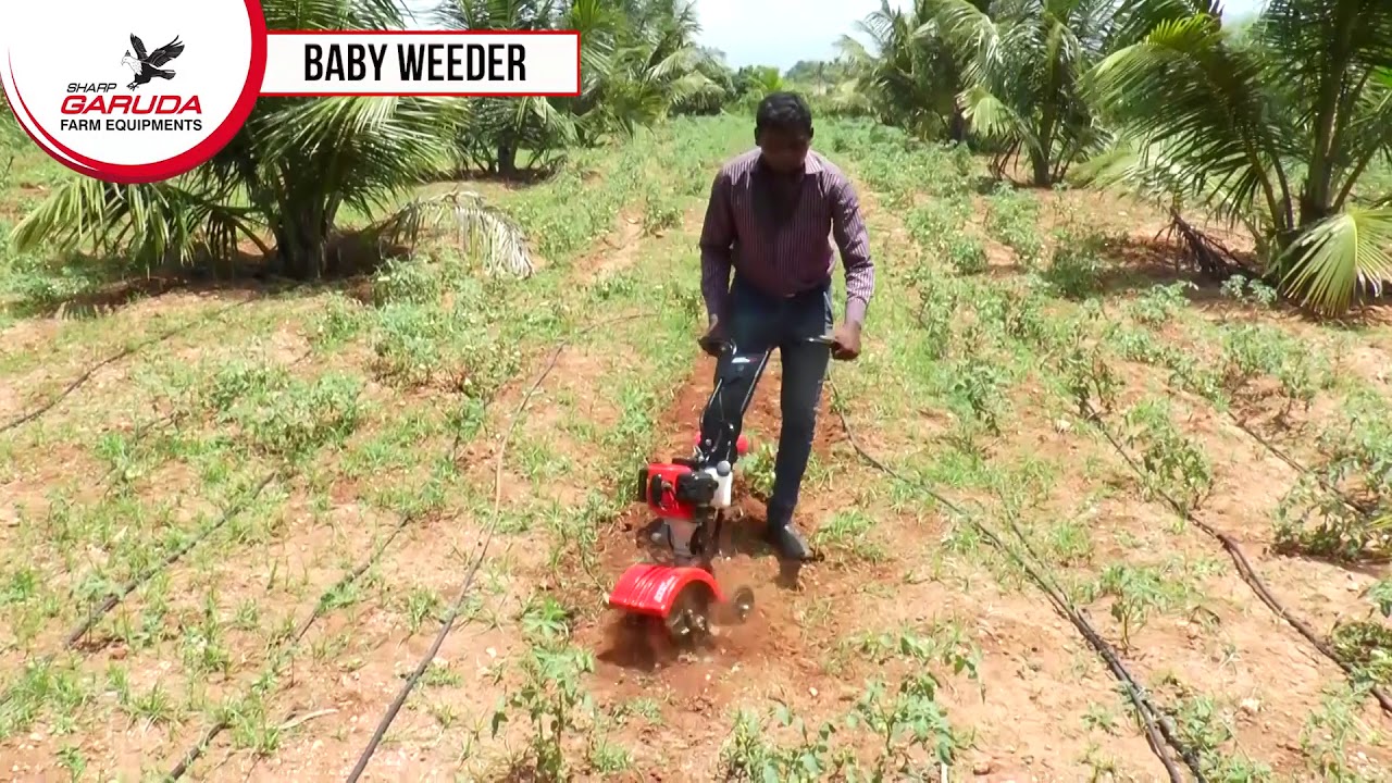 Baby Weeder - Agricultural Equipments | Sharp Garuda Coimbatore - YouTube