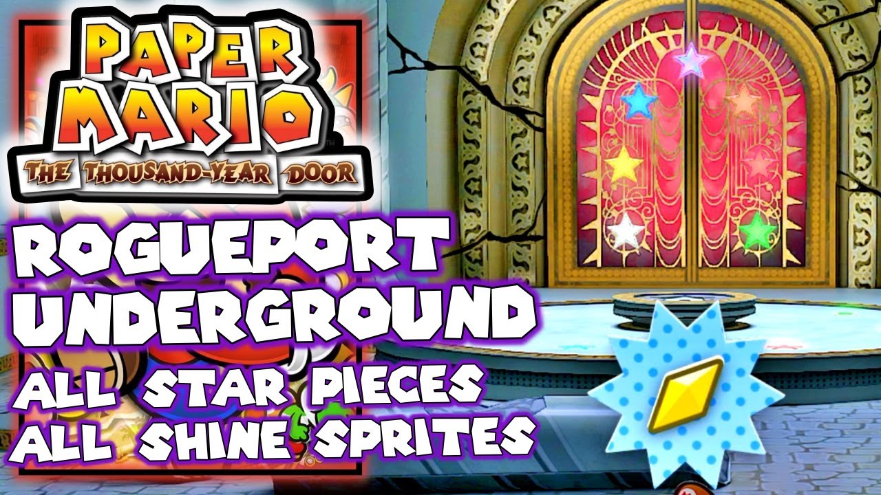Rogueport Underground All Star Pieces & Shine Sprites 100% - Paper ...