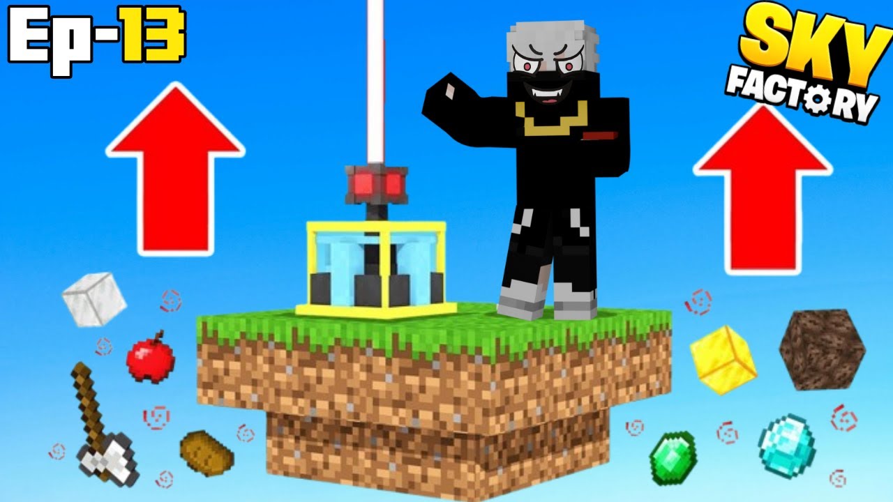 Using Lasers for Unlimited Loot in Minecraft Sky Factory (Ep. 13 ...