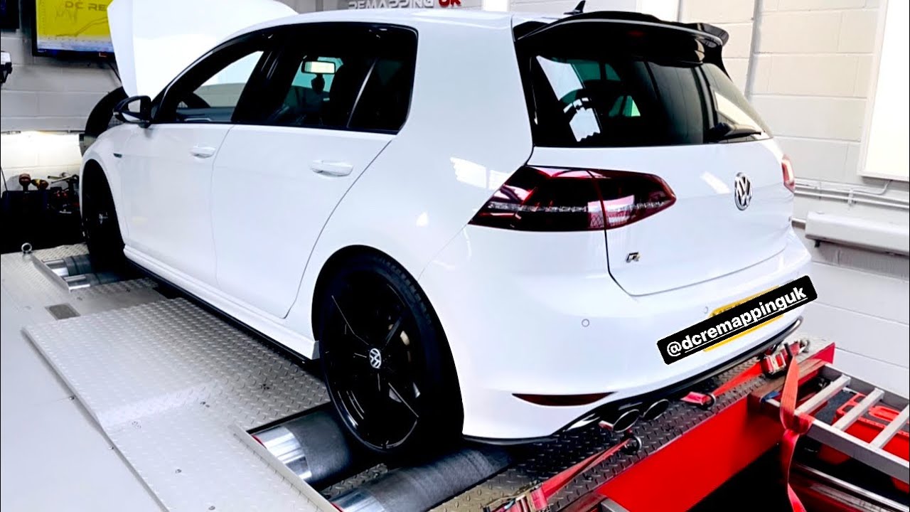 Volkswagen Golf R 2.0 - Stage 2 Dyno Tuning & Gearbox Tuning. - YouTube