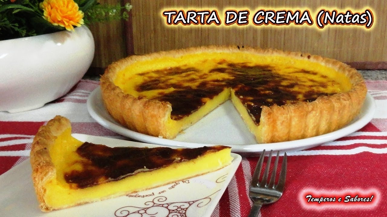 TARTA DE CREMA Natas super fácil e IRRESISTIBLE - YouTube
