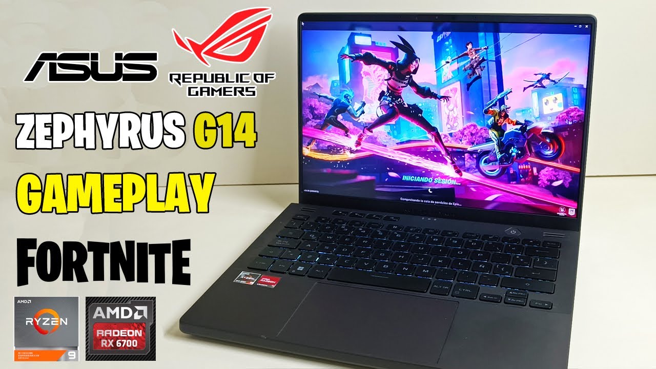 ASUS ROG Zephyrus G14: Gameplay: Fortnite a 60FPs en calidad Épica (AMD ...