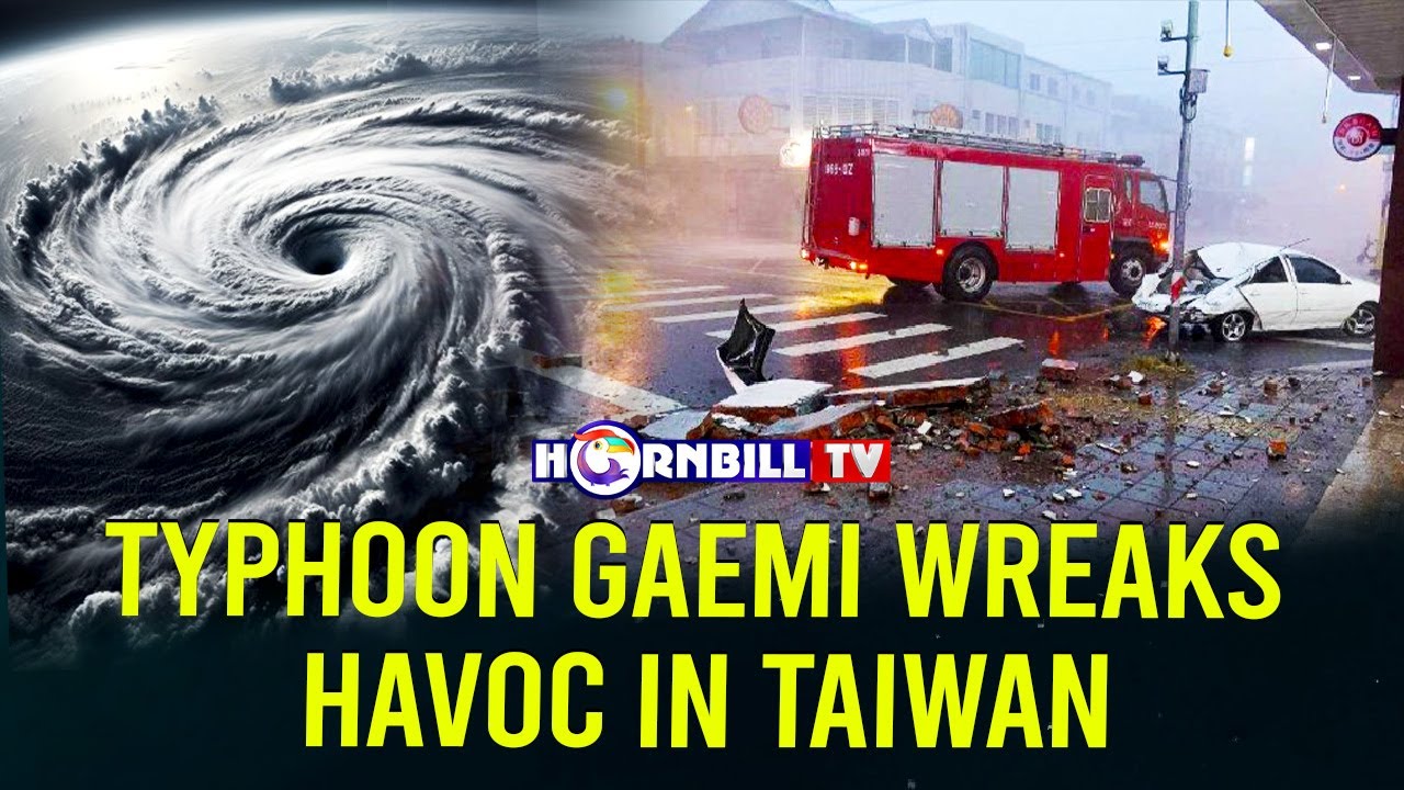 TYPHOON GAEMI WREAKS HAVOC IN TAIWAN - YouTube