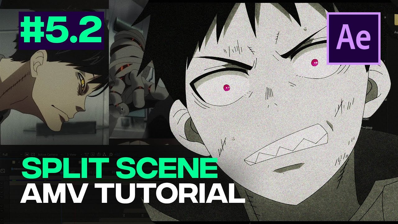 How to Do a Scene Split on Anime Edits | After Effects Beginner AMV ...