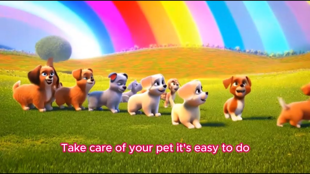 Feed, Walk, Clean! | Pet Care Song for Children - YouTube