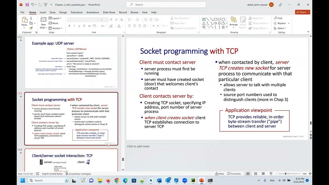 ENCS3320 2023 Computer Networks: Project 1 discussion (socket Programming) - YouTube
