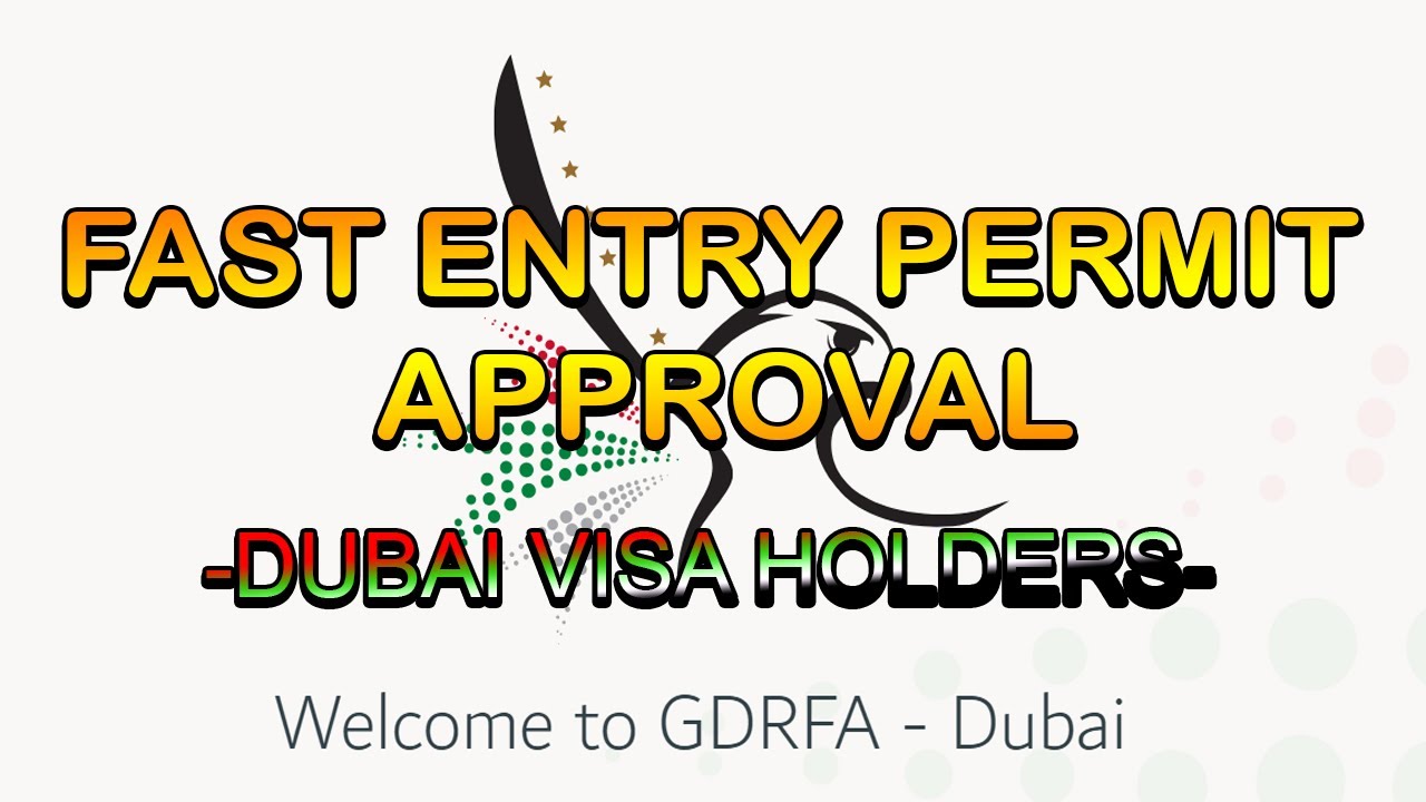 How to Apply Entry Permit For Dubai Visa Holder | Dad's InfoTV - YouTube
