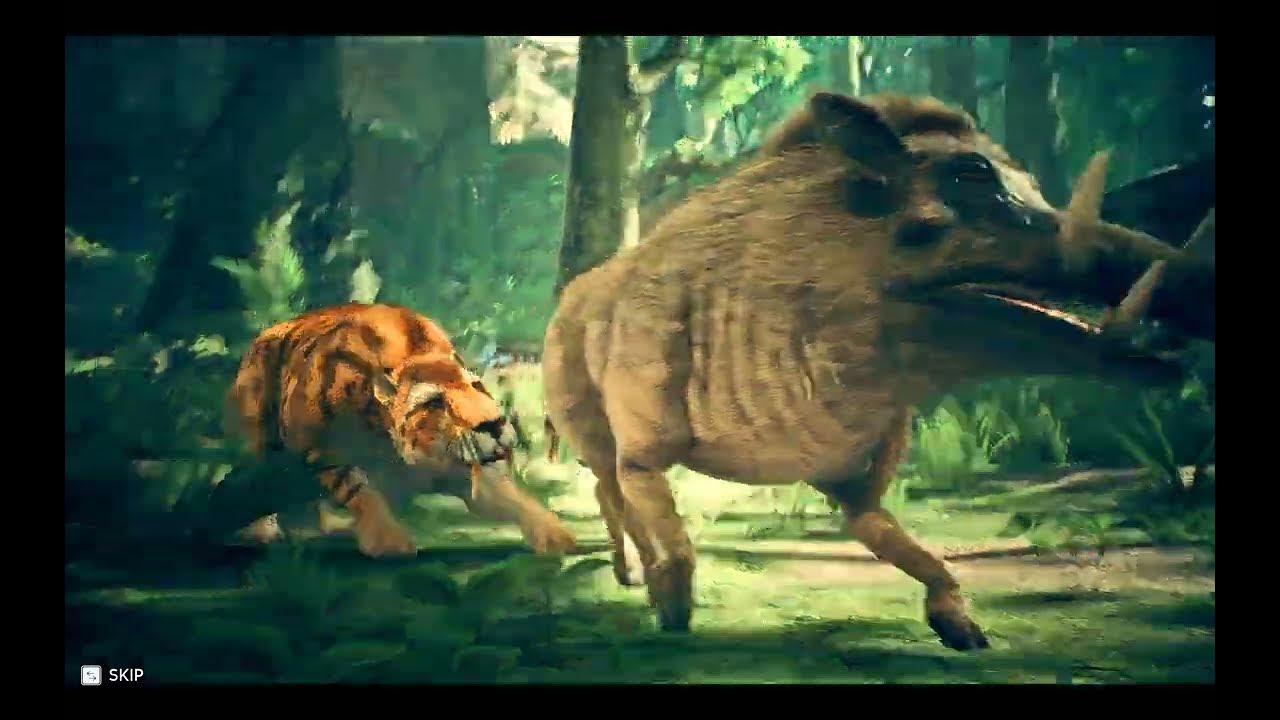 The Hunter Golden Machairodus in Ancestors The Humankind Odyssey - YouTube