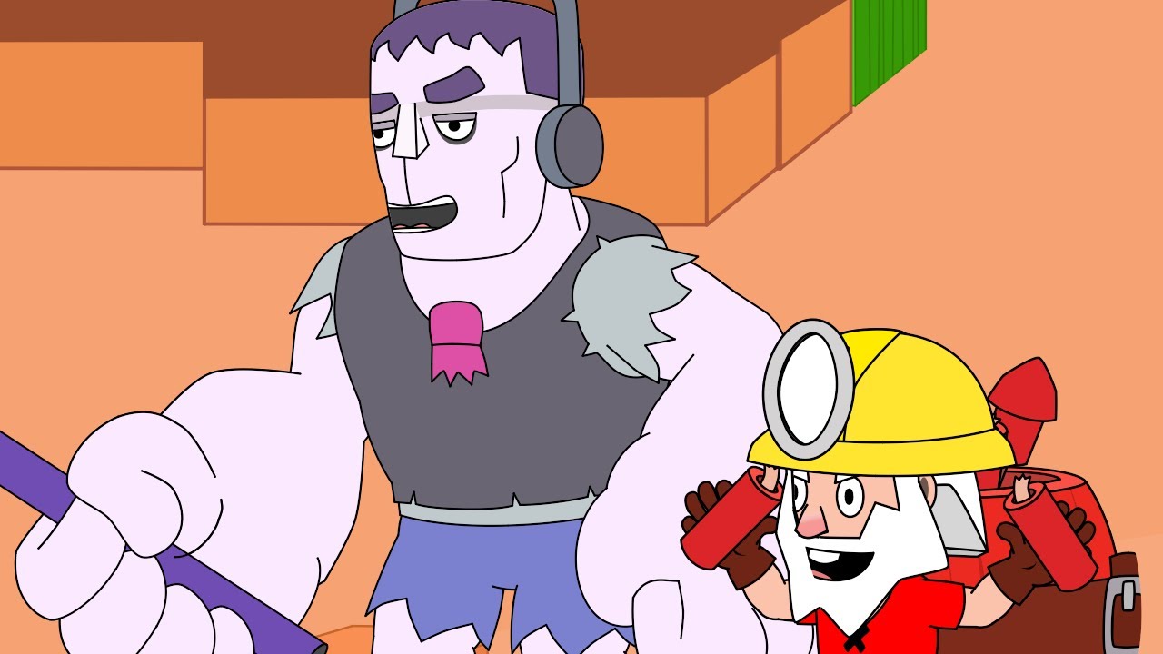 Brawl Stars Animation #10 - Dynamike x Frank vs El Primo x Colt vs Rico ...