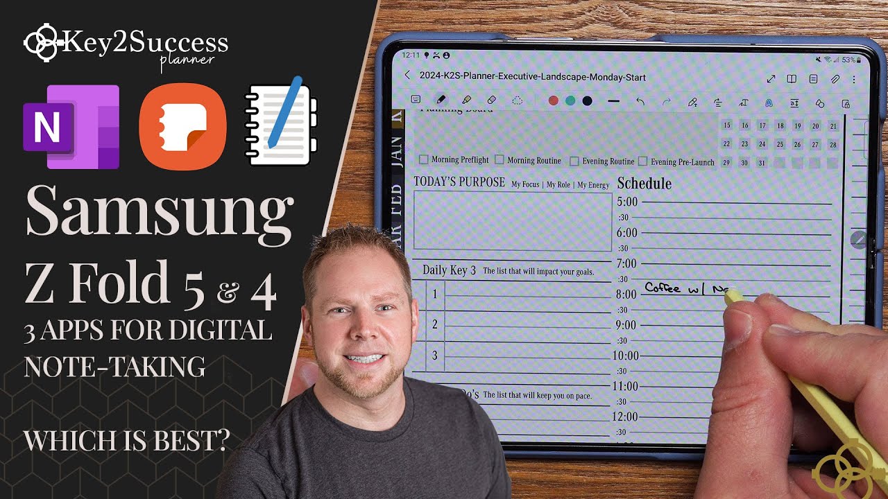 Note Taking Apps for Samsung Galaxy Fold 5 with S Pen - YouTube