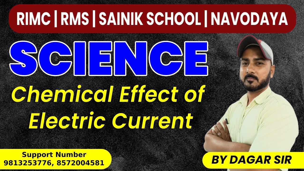Chemical Effects of electric Current | Science Class By Defence Academy ...