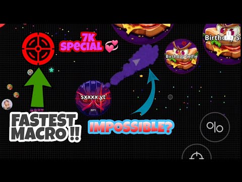 [7K SPECIAL] FASTEST MACRO - CLIPS + INSANE SOLO TAKEOVER !! (Agario Mobile)